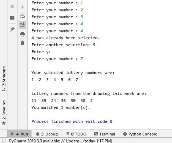 Solved Python Lottery Number Generator Write A Program That Chegg