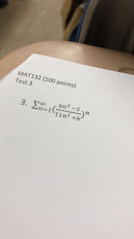 Solved MAT132 (100 points) Test 3 Date: Name: You must show | Chegg.com