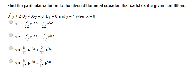 Solved Find the particular solution too the given | Chegg.com