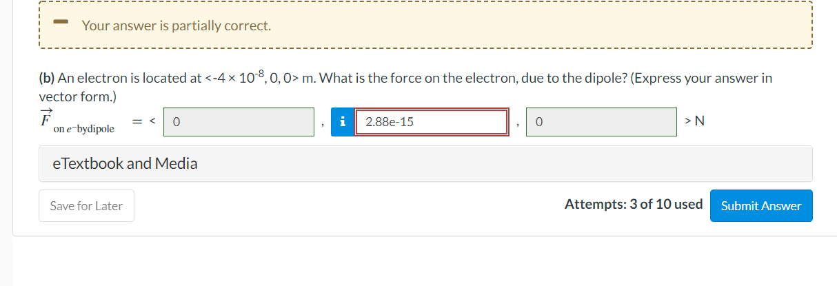[Solved]: A dipole is centered at the origin, and is compo