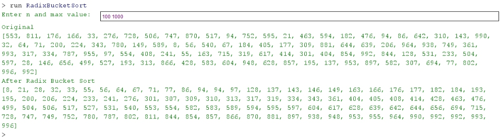 Radix Sort Algorithm Similar Bucket Sort Algorithm Using 10 Buckets ... Radix Sort Algorithm Similar Bucket Sort Algorithm Using 10 Buckets ...