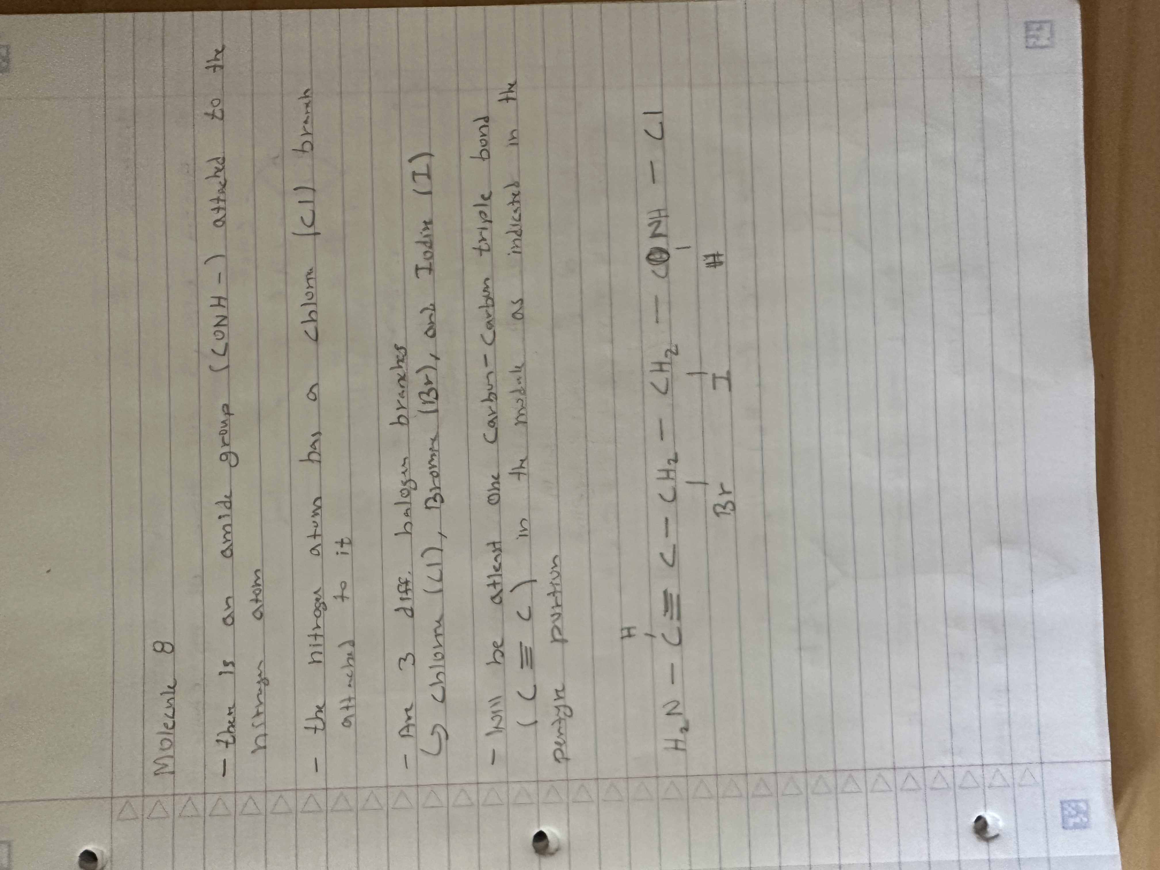Solved - ther is an amide group ( CONH− ) attached to the | Chegg.com