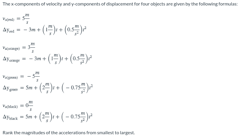 Solved The x-components of velocity and y-components of | Chegg.com