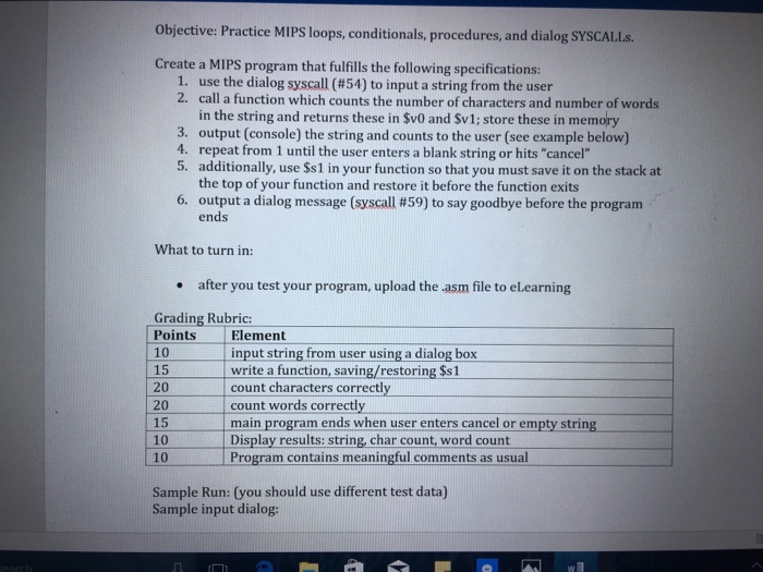 Solved Objective Practice Mips Loops Conditionals 