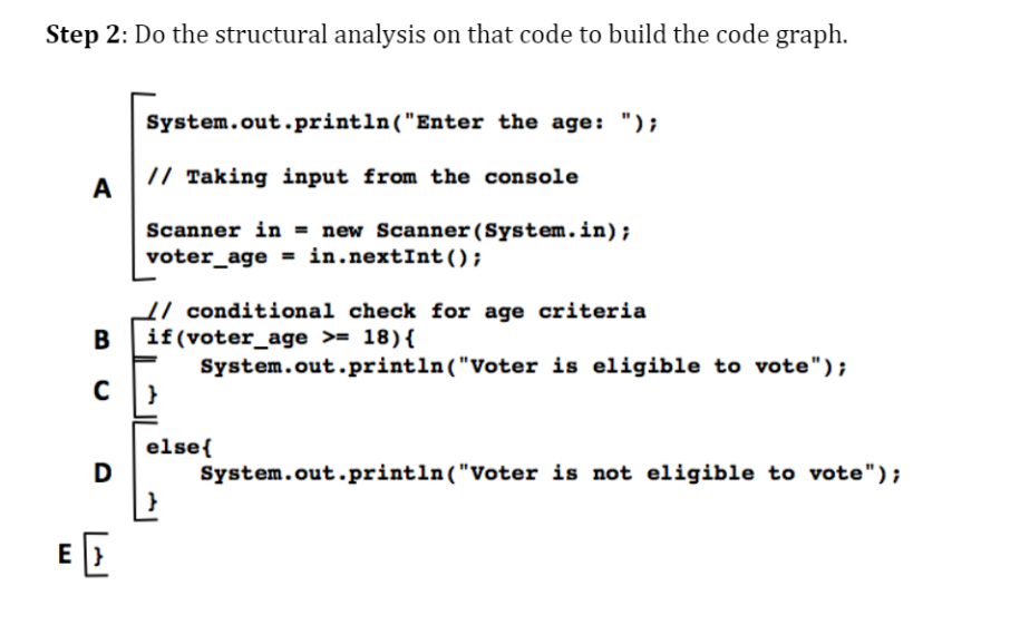 Solved Step 2: Do the structural analysis on that code to | Chegg.com
