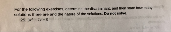 Solved For the following exercises, determine the | Chegg.com