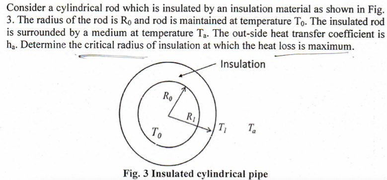 Solved Consider a cylindrical rod which is insulated by an | Chegg.com