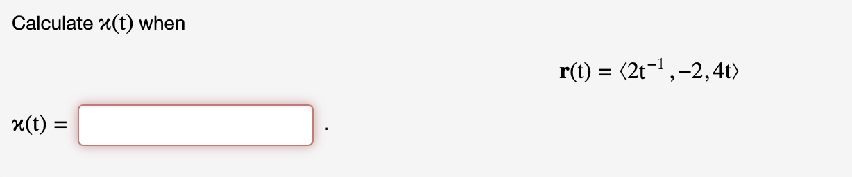 Solved Calculate x(t) when r(t)= 2t−1,−2,4t x(t)= | Chegg.com