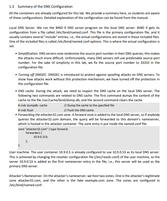 Solved Figure 1: Lab environment setup 1.1 Container Setup | Chegg.com