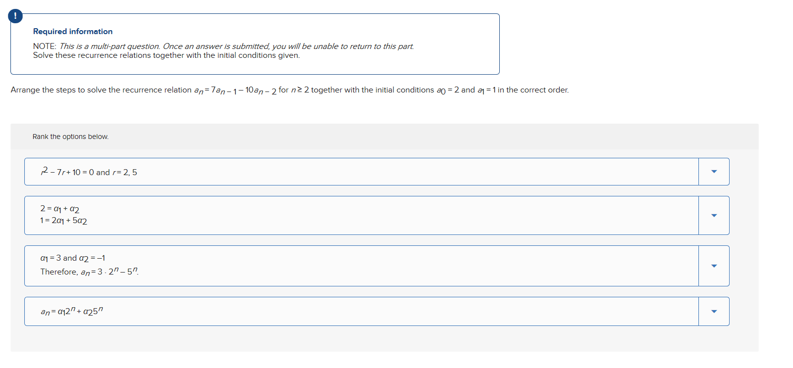 Solved Required information NOTE: This is a multi-part | Chegg.com