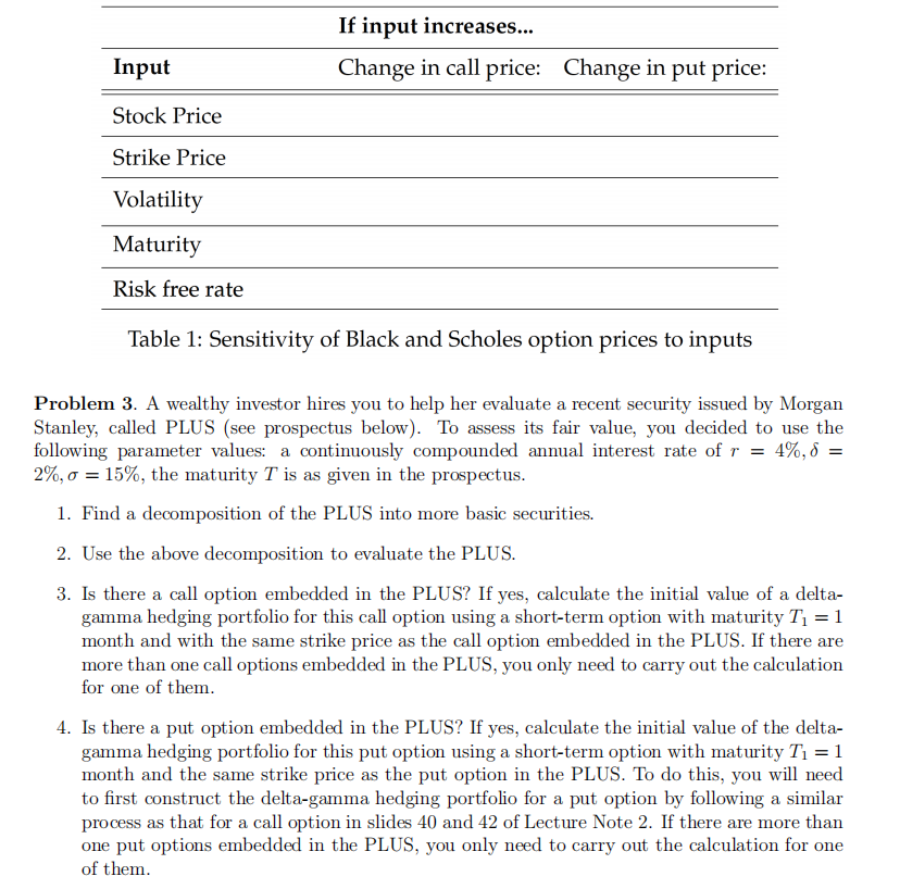 Problem 1 Suppose the stock price of FIN524B, whose | Chegg.com