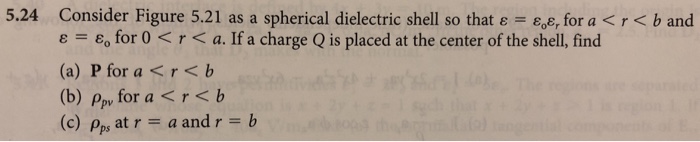 Solved Consider Figure 5.21 as a spherical dielectric shell | Chegg.com