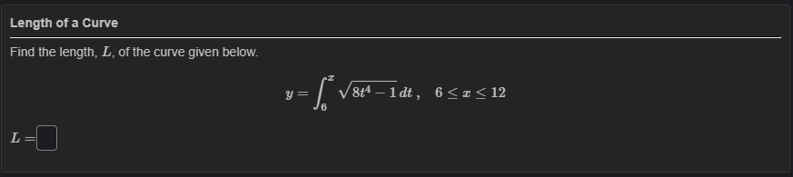 Solved Finding the length of a curve. Arc length for y = | Chegg.com