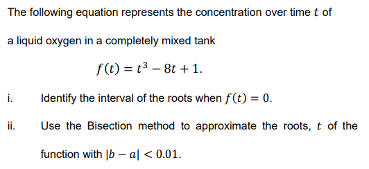 Solved The following equation represents the concentration | Chegg.com