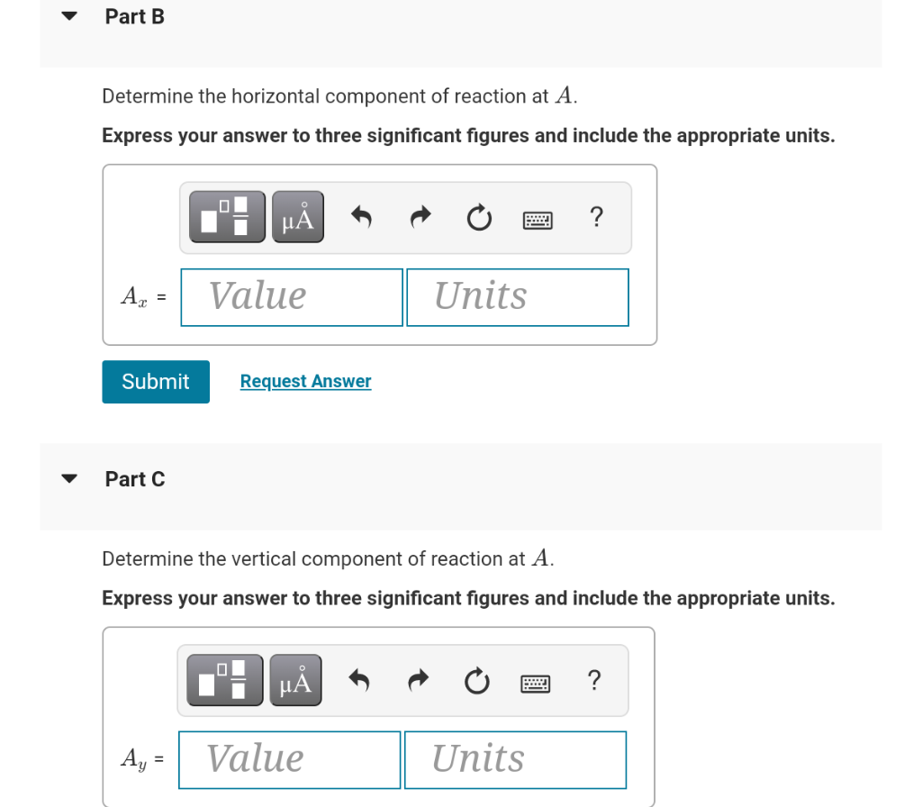 Solved Determine the horizontal and vertical components of | Chegg.com