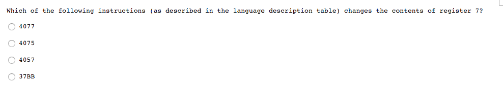 Which of the following instructions (as described in | Chegg.com