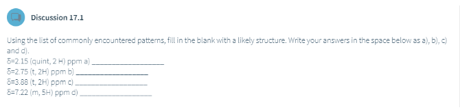 Solved Discussion 17.1 Using the list of commonly | Chegg.com