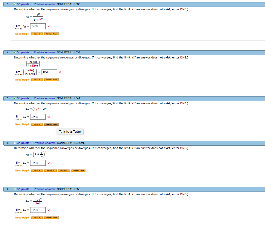 Solved Points 11 1 030 Determine Whether The Sequence