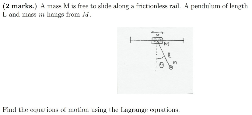 Solved I was able to solve the Euler-Lagrange equation for | Chegg.com