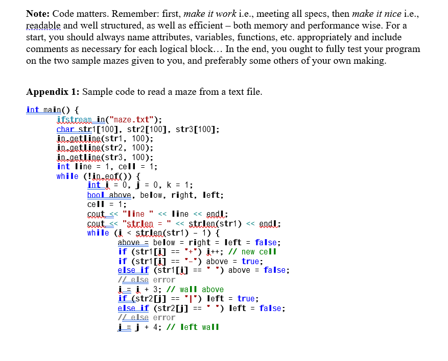 Solved Solving Mazes Using Stacks and Queues Write a maze | Chegg.com