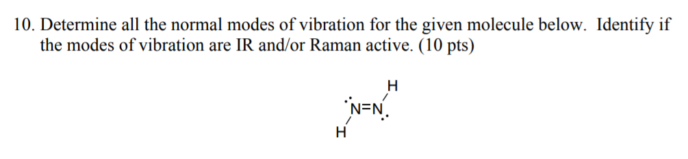 Solved 10. Determine all the normal modes of vibration for | Chegg.com
