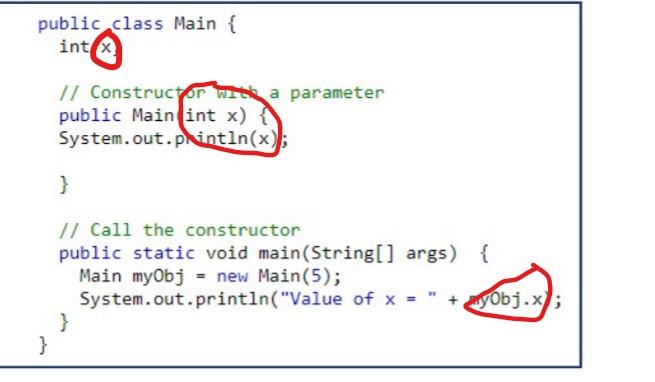 Solved Are the x circled in red local variables or | Chegg.com