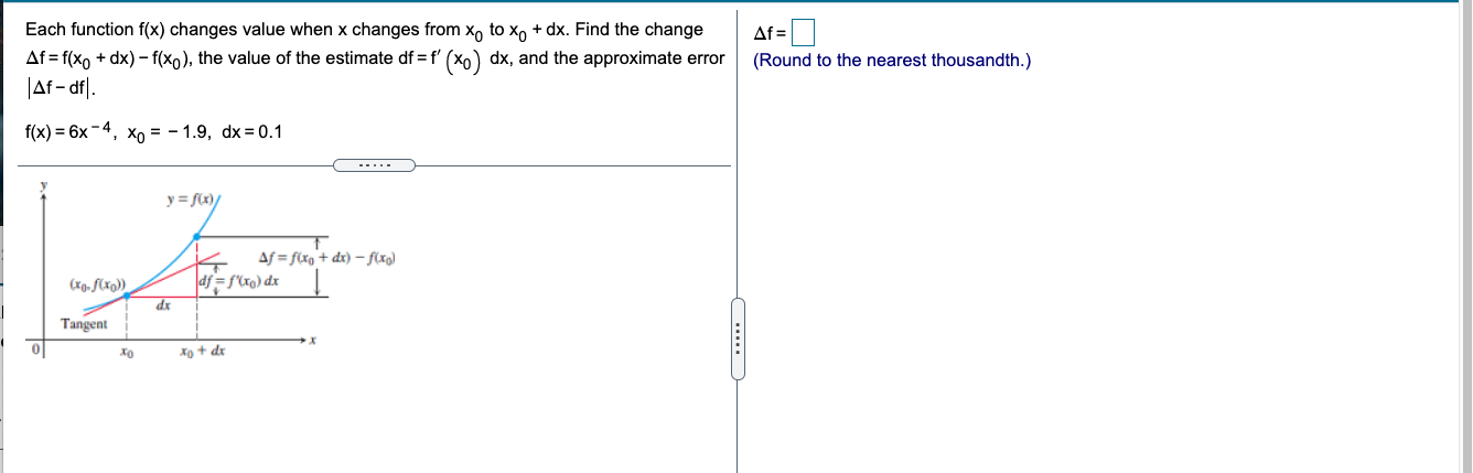 Solved Each function f(x) changes value when x changes from | Chegg.com