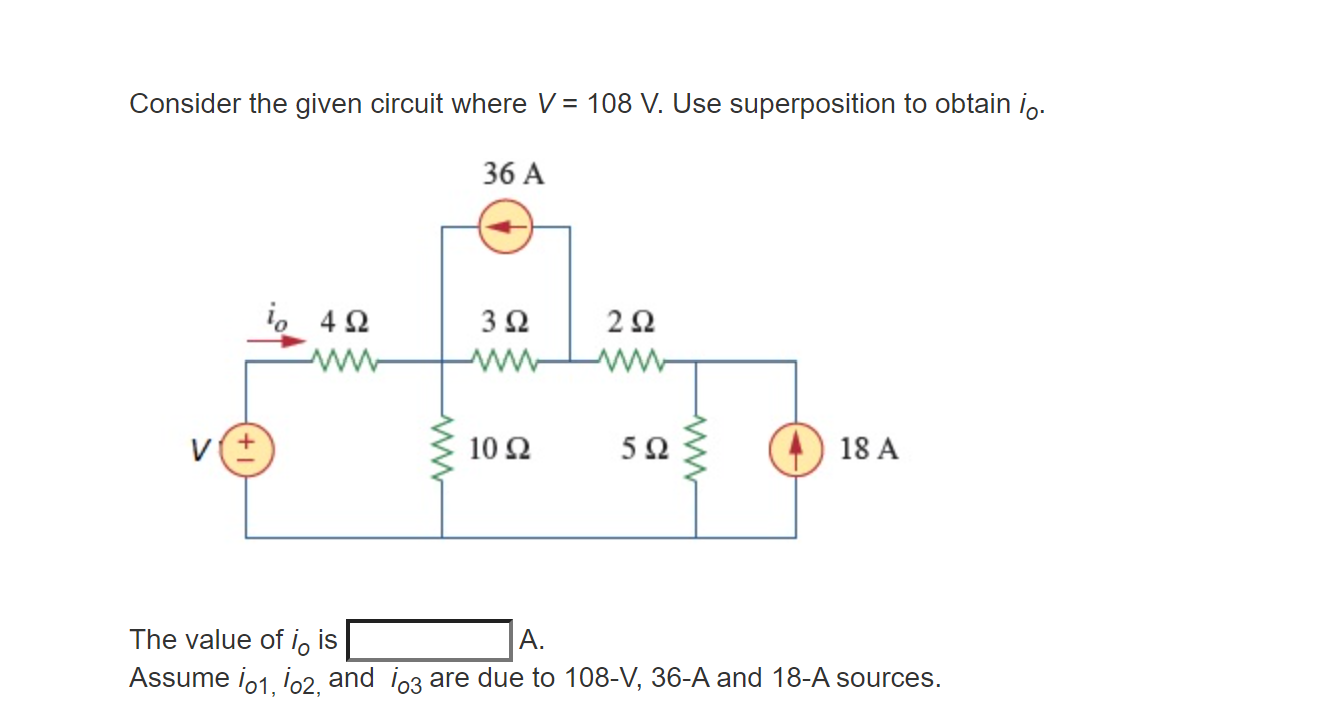 Solved Use superposition to find vo in the given circuit | Chegg.com