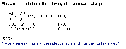 Solved Find a formal solution to the following | Chegg.com