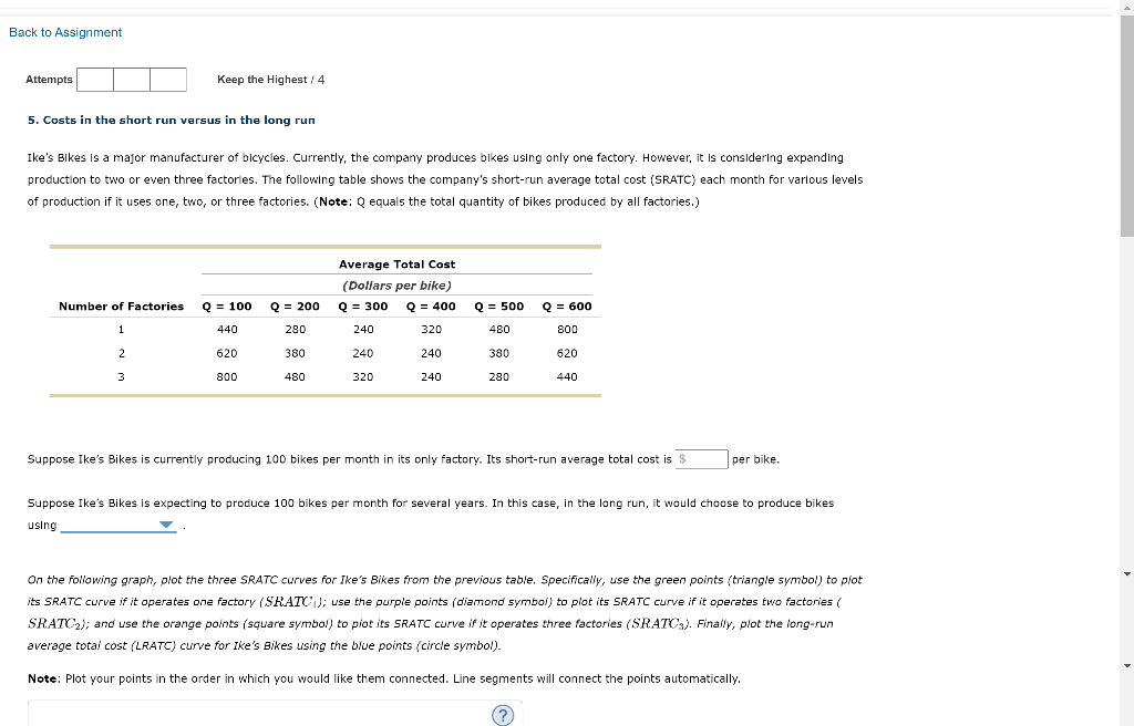Solved Back to Assignment Attempts Keep the Highest / 4 5. | Chegg.com
