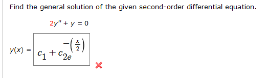 Solved Find the general solution of the given second-order | Chegg.com