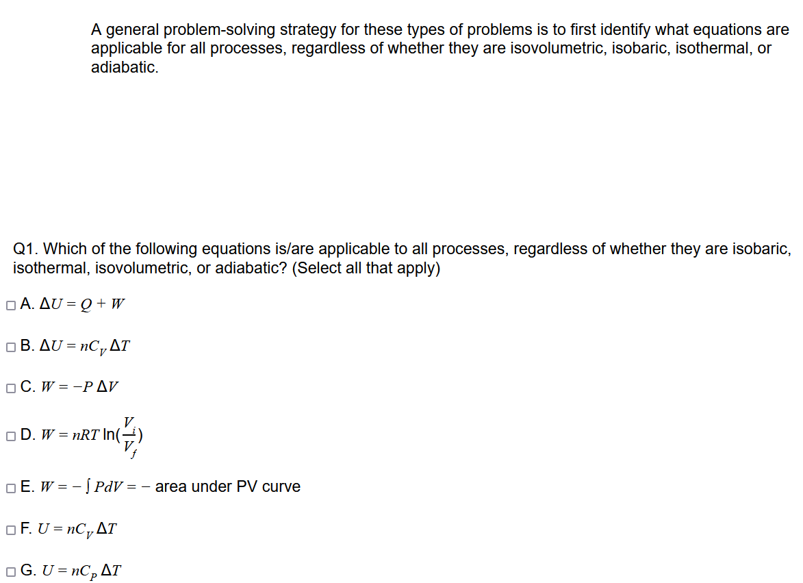 Solved A general problem-solving strategy for these types of | Chegg.com