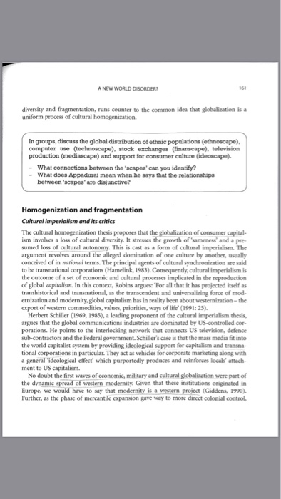 Need help answering the following social science | Chegg.com