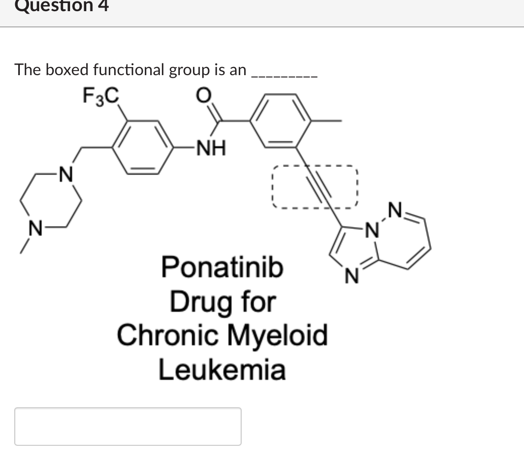 Solved Question 4 The boxed functional group is an F3C O -ΝΗ | Chegg.com