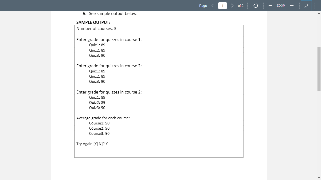 Solved Practice Activity #6 (PA6): Student Grade Calculator | Chegg.com