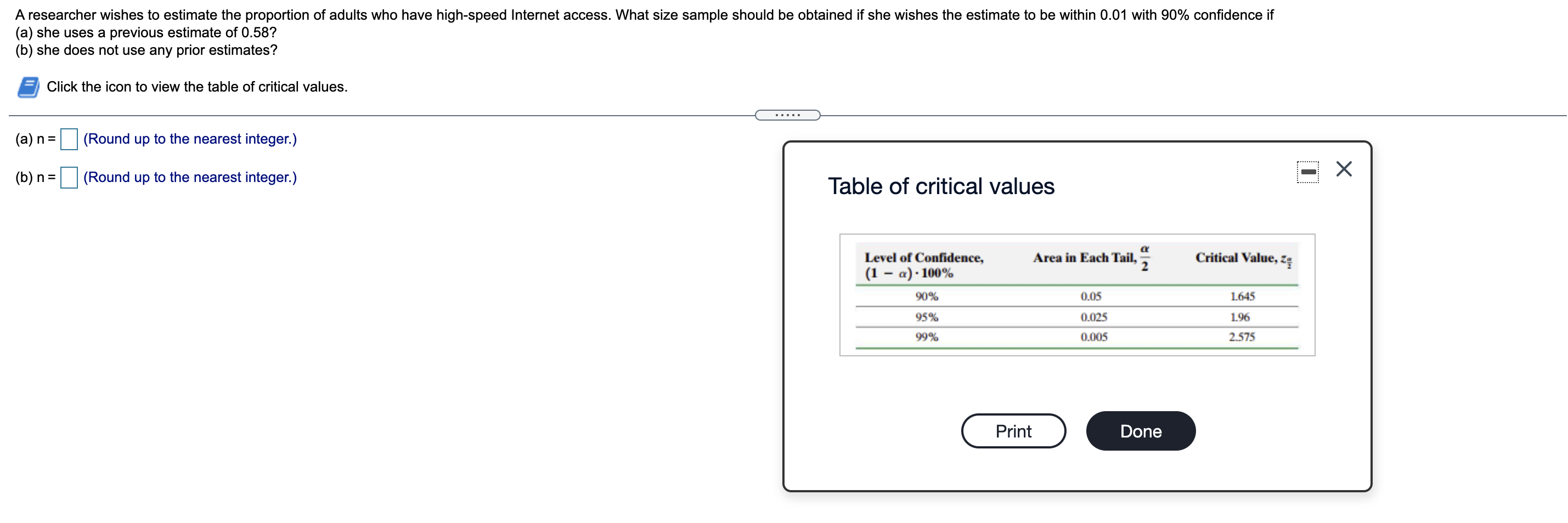 Solved A researcher wishes to estimate the proportion of | Chegg.com