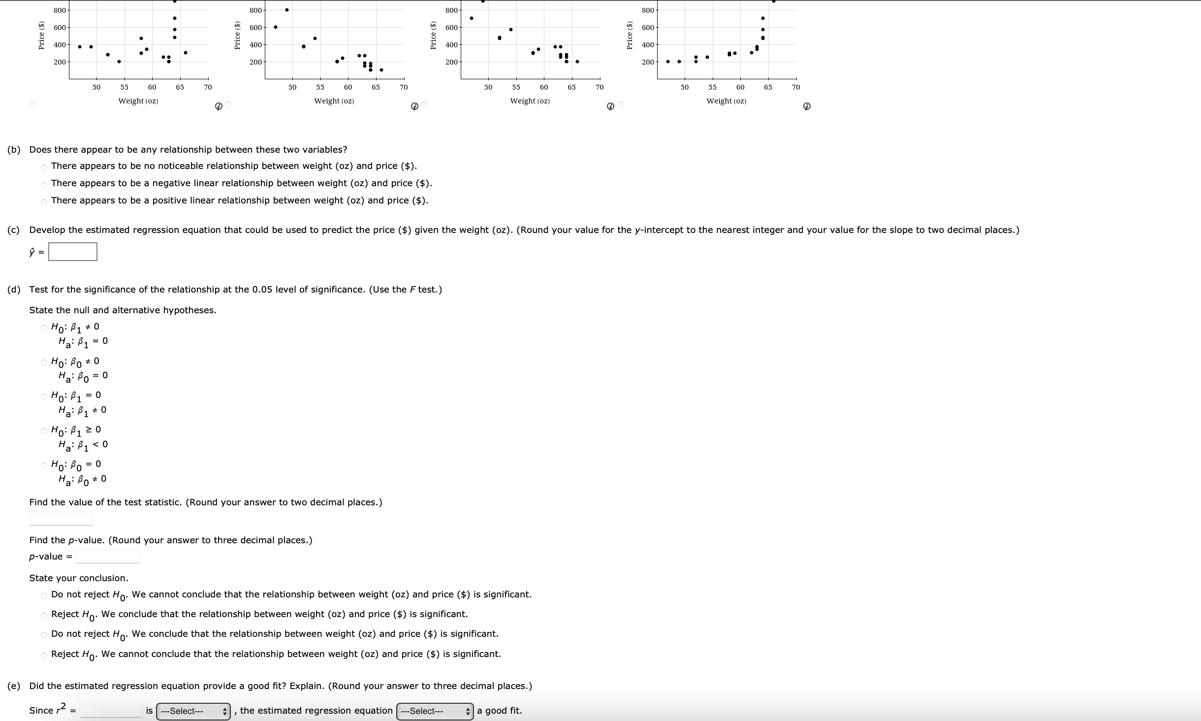 Solved A statistical program is recommended. Automobile | Chegg.com