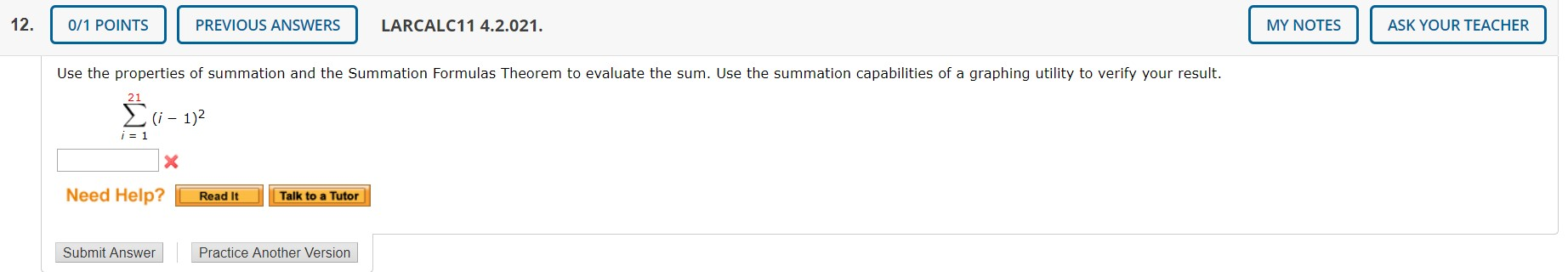 Solved 12. Use the properties of summation and the | Chegg.com