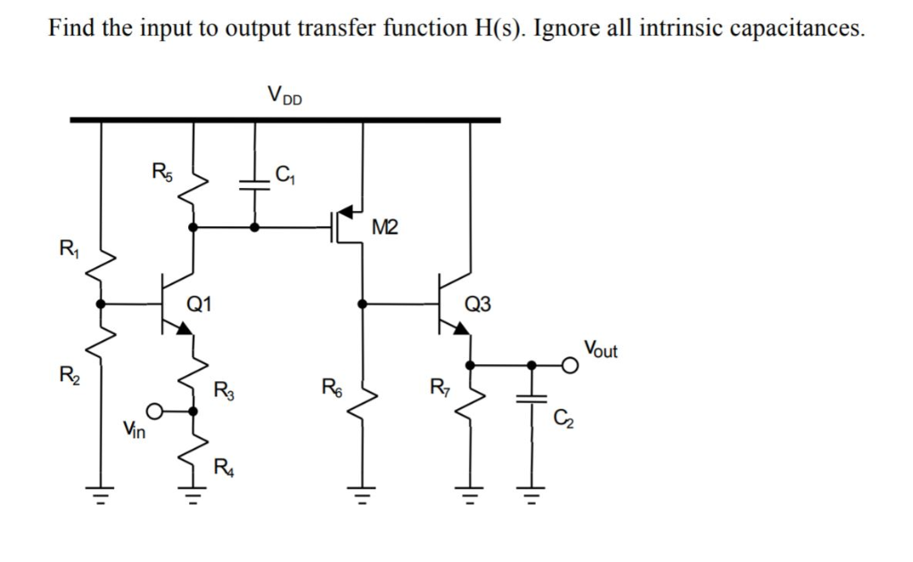 Solved Find the input to output transfer function H(s). | Chegg.com
