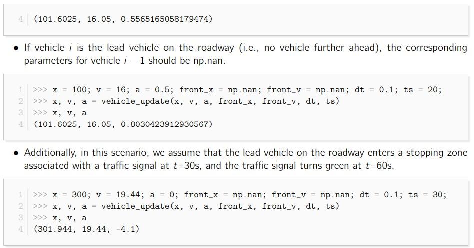 Solved The Problem Figure 1: Sketch of a car-following model | Chegg.com