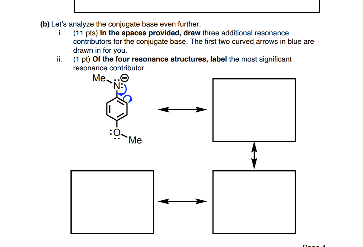 Solved III. Acid and Base & Resonance (18 pts) (a) Shown | Chegg.com
