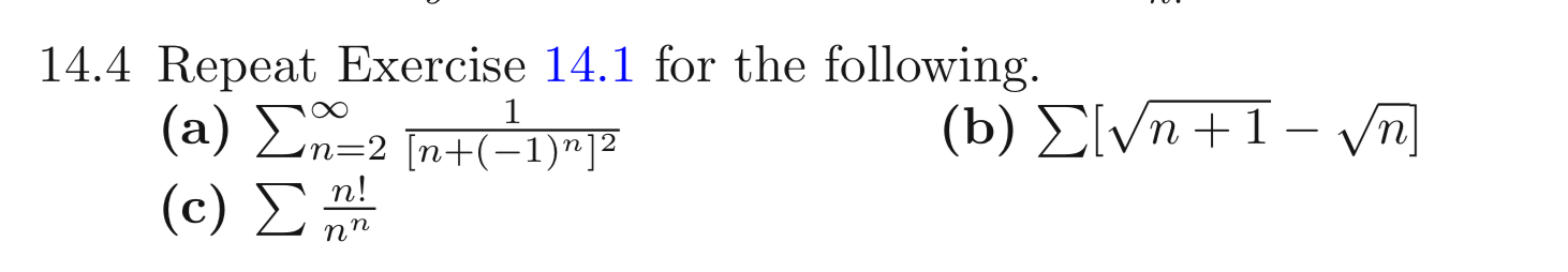 Solved 144 Repeat Exercise 141 For The Following A Σ 