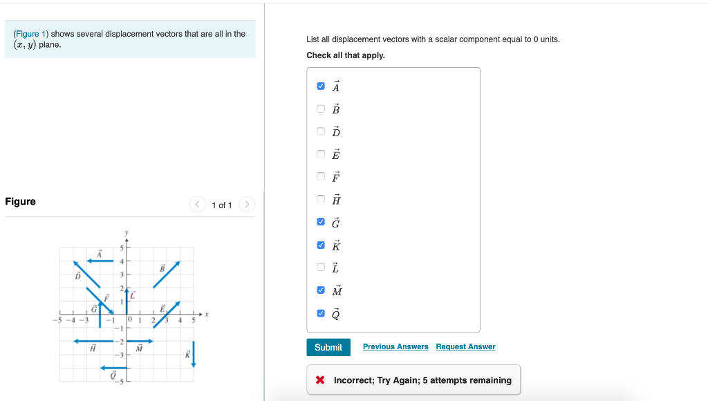 Solved (Figure 1) shows several displacement vectors that | Chegg.com