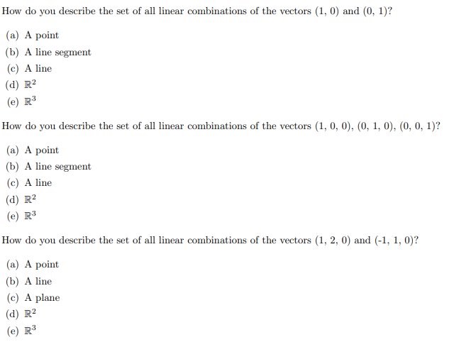 Solved How do you describe the set of all linear | Chegg.com