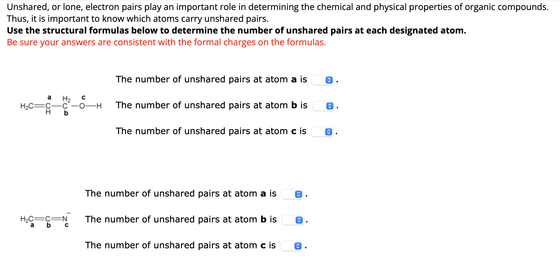 Solved Unshared, or lone, electron pairs play an important | Chegg.com