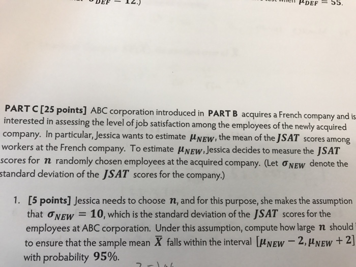 Solved DEF 14.) RDEF 55 PART CC25 points] ABC corporation | Chegg.com