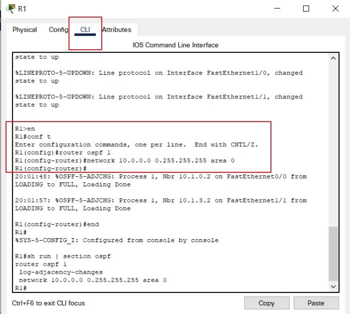 Solved OSPF protocol is already configured on the routers as | Chegg.com