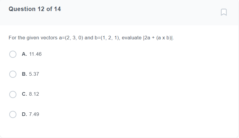 Solved For the given vectors a=(2,3,0) and b=(1,2,1), | Chegg.com