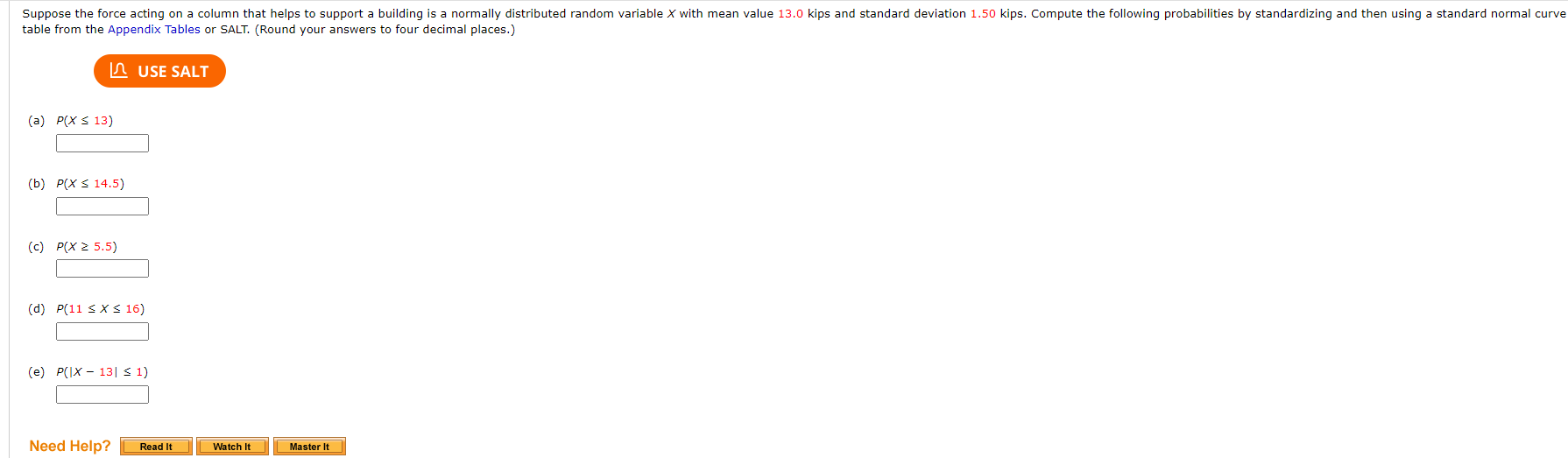 Solved table from the Appendix Tables or SALT. (Round your | Chegg.com