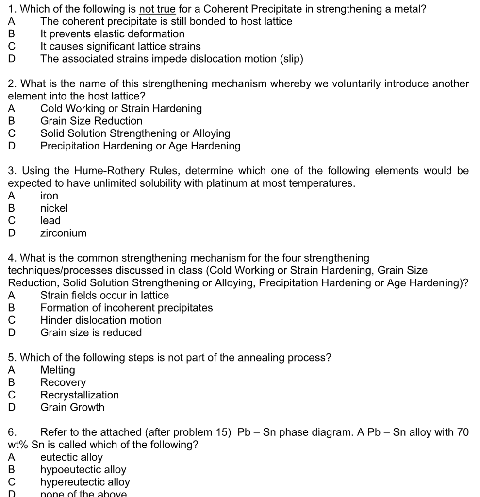 Solved 1. Which of the following is not true for a Coherent | Chegg.com